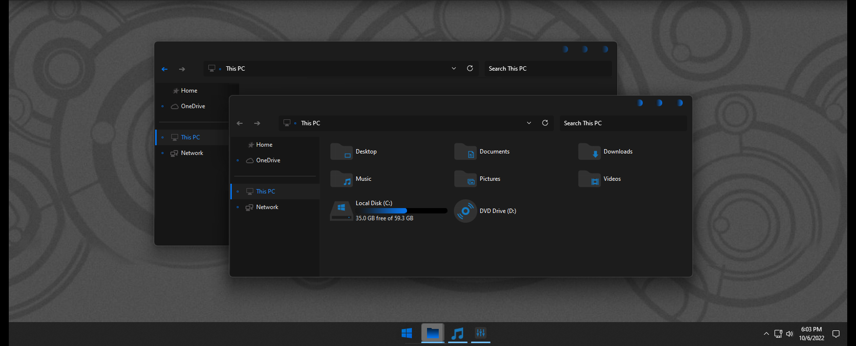 After Dark Blue v2 Theme for Windows 11 - Theme Pack
