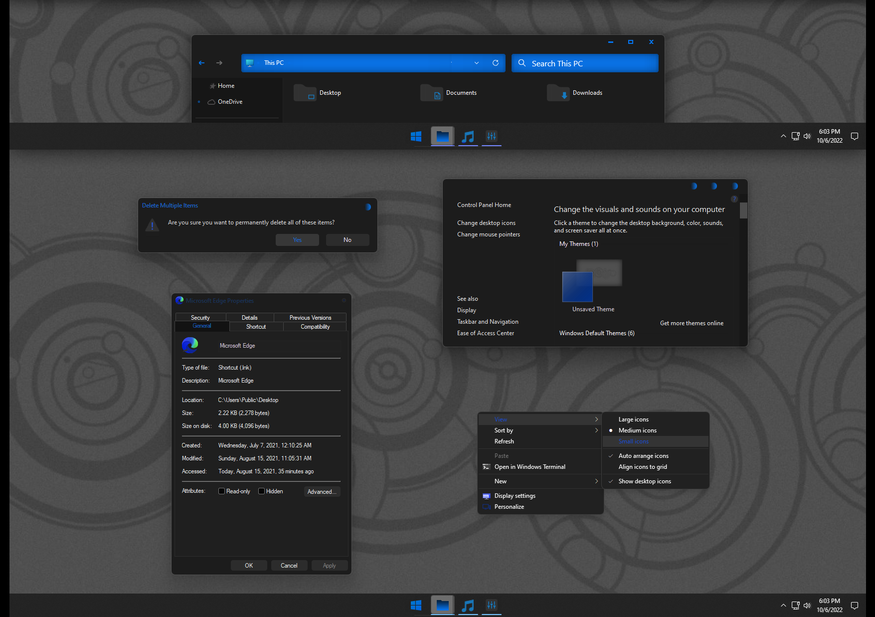 After Dark Blue v4 Theme for Windows 11 – Theme Pack