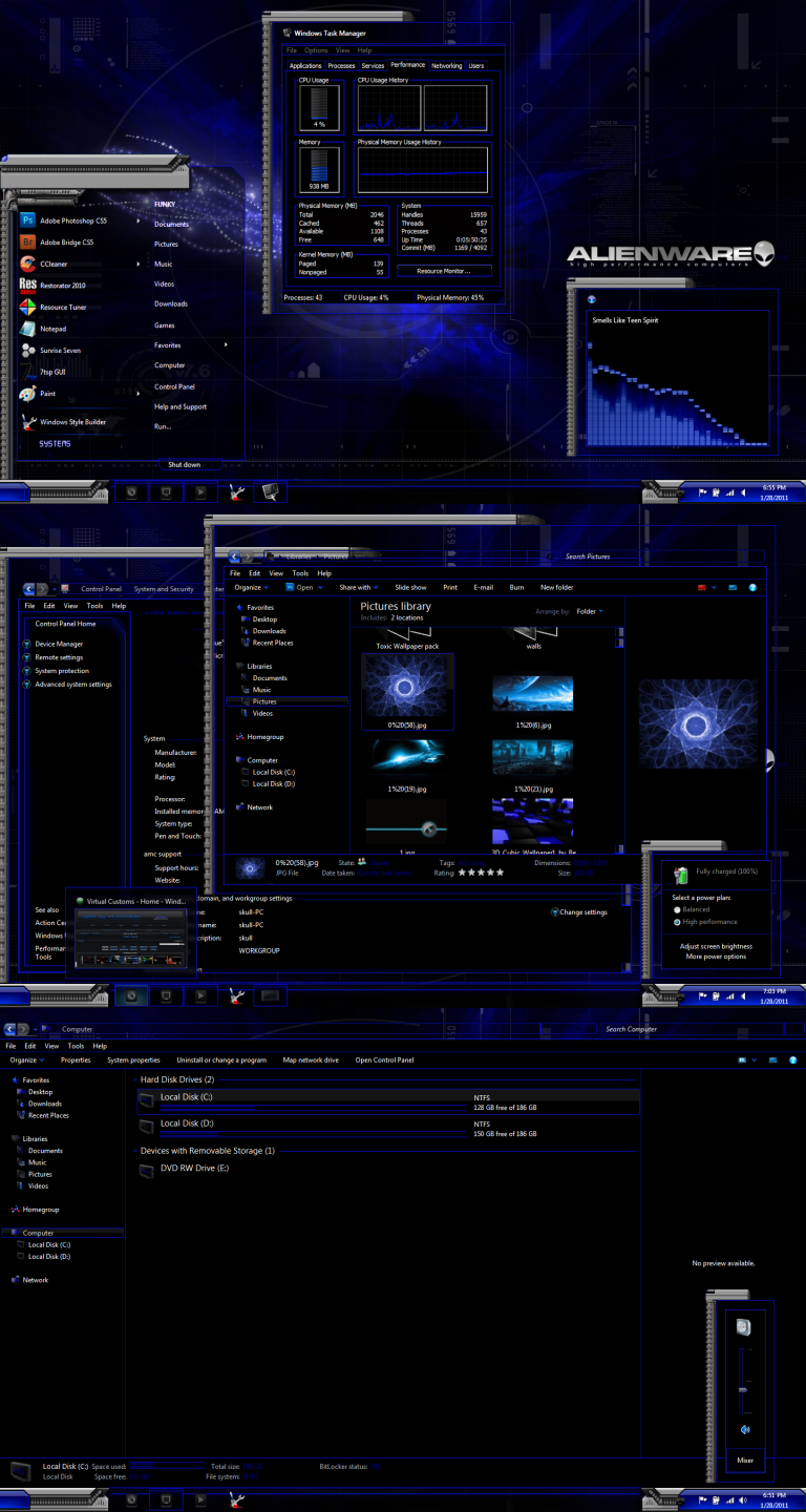 DEEP SPACE for Windows 11 – Theme Pack