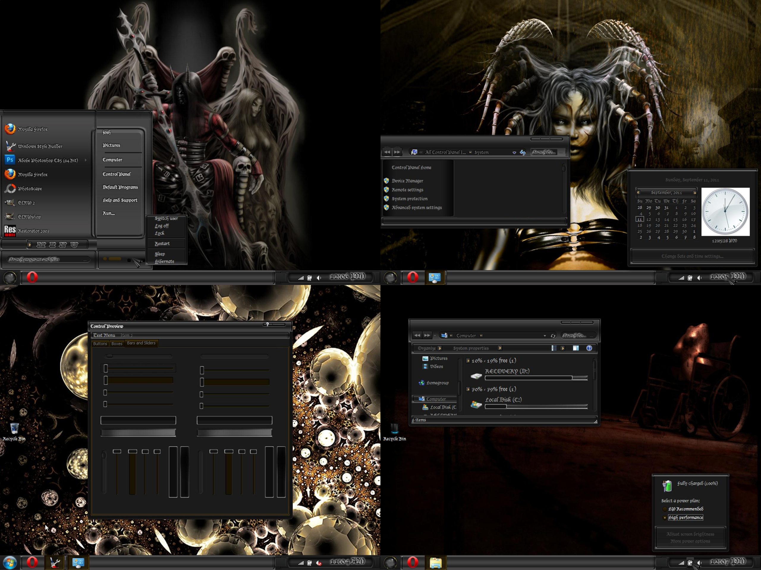 EVIL METAL for Windows 11 – Theme Pack