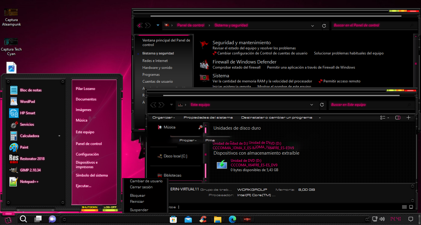 Tech-Light Pink for Windows 11 - Theme Pack