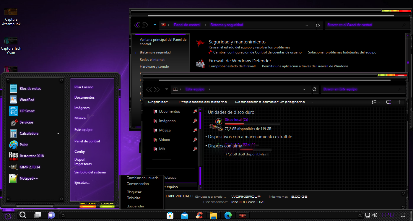 Tech-Light Purple for Windows 11 - Theme Pack