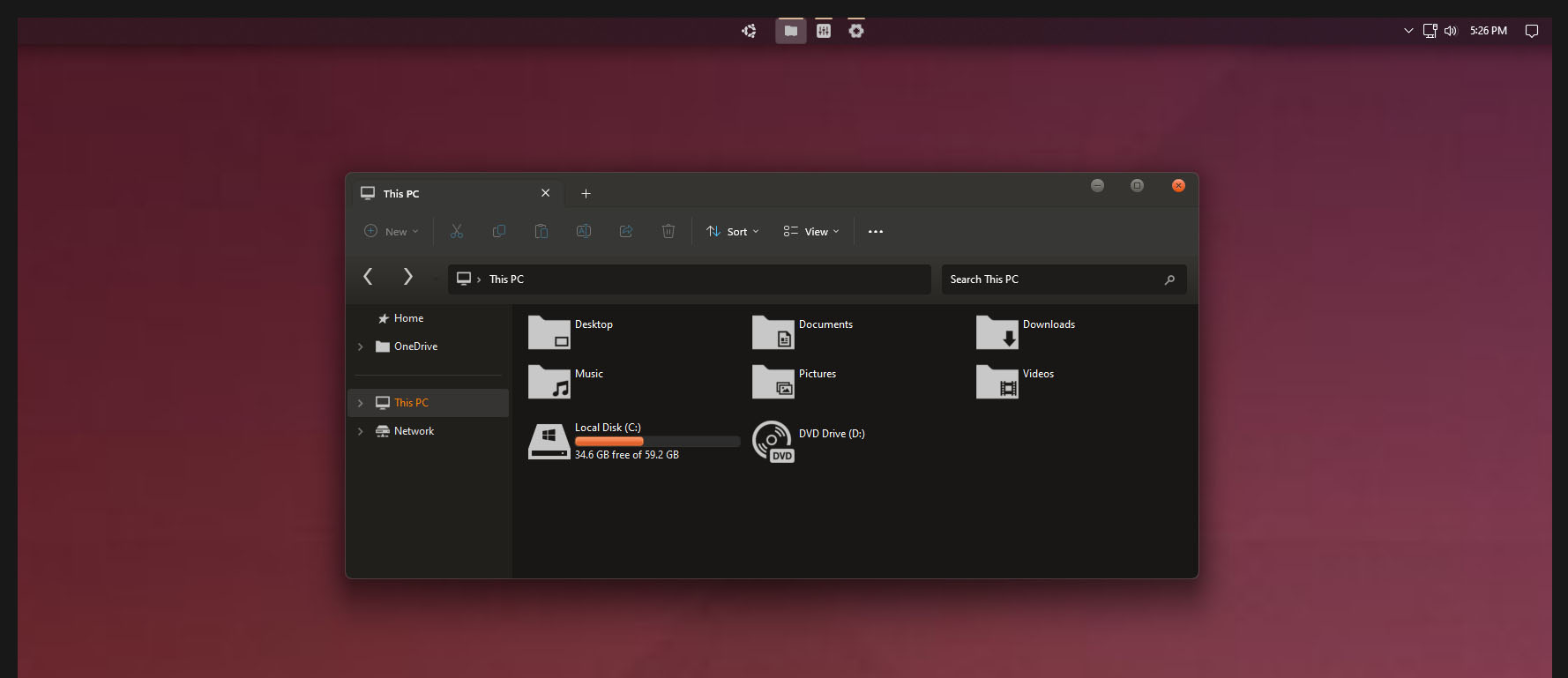 Ubuntu Dark Theme for Windows 11 – Theme Pack