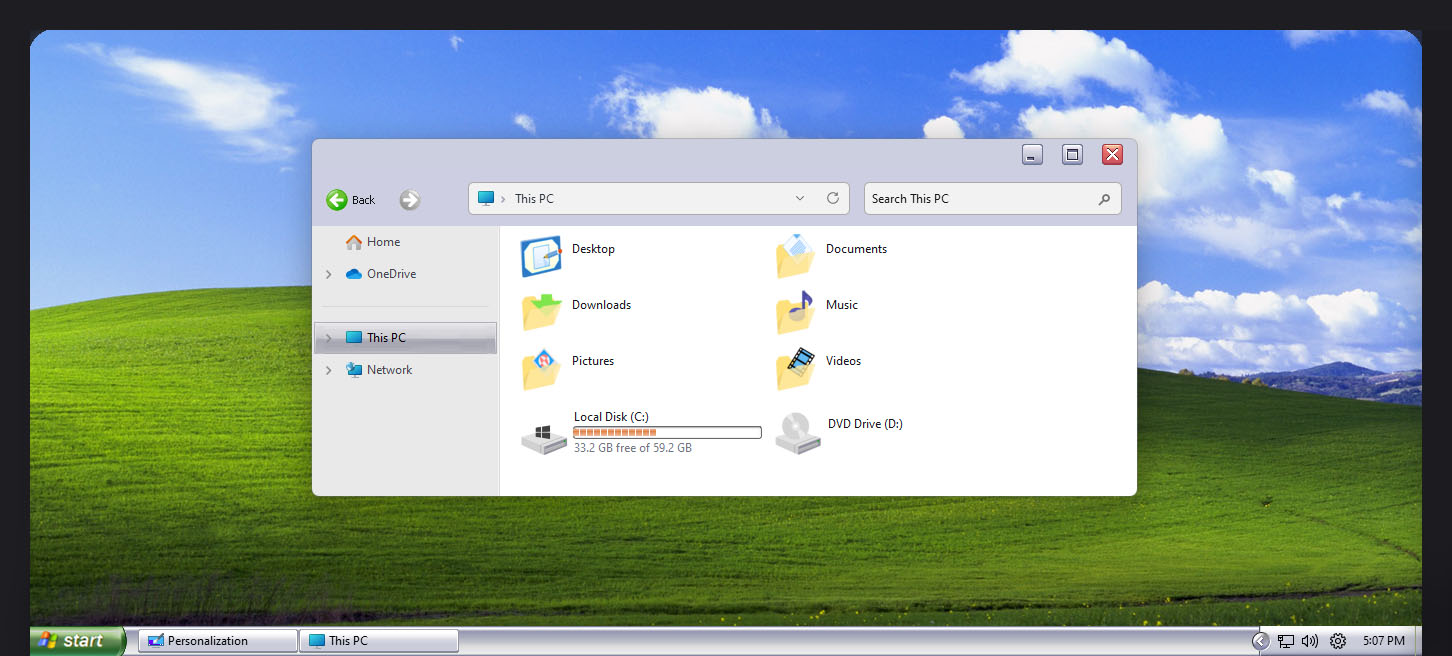 Windows XP Silver v1 Theme for Windows 11 - Theme Pack