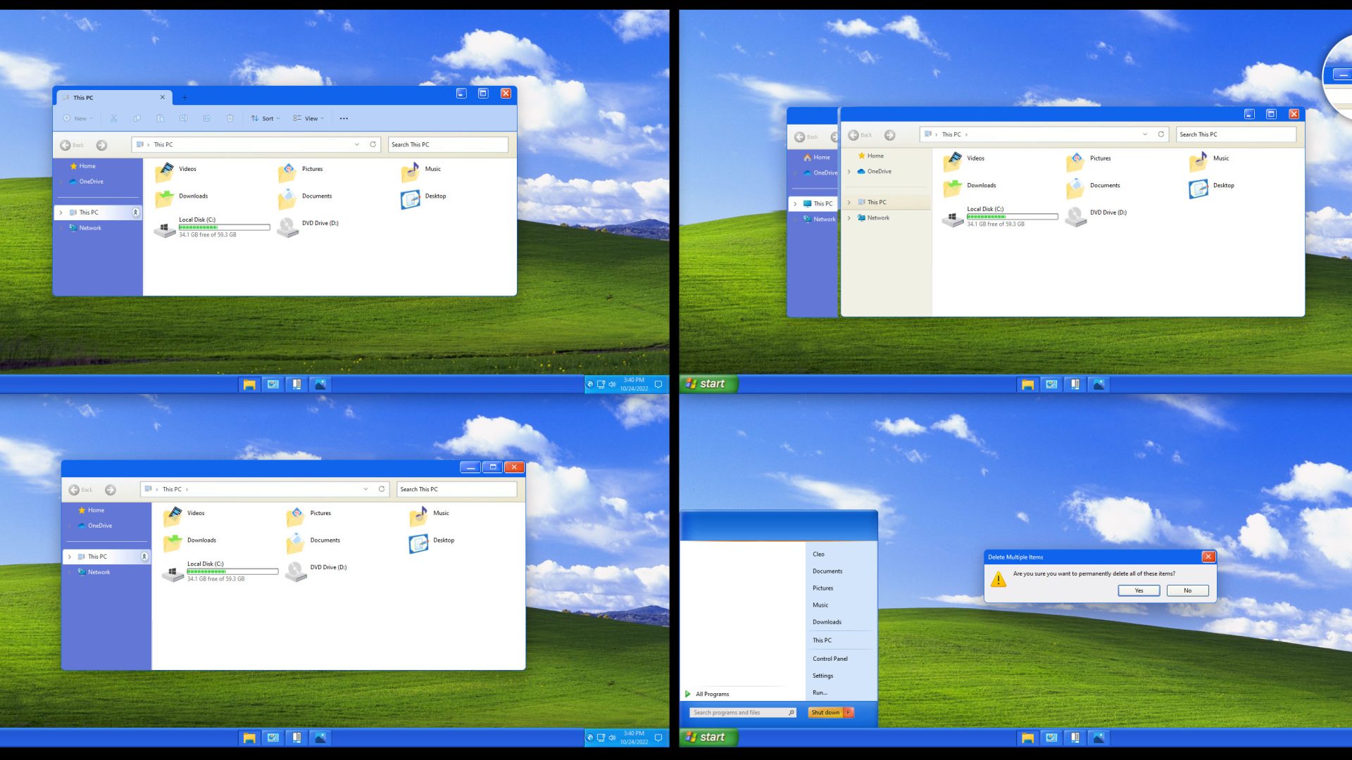 Windows XP Silver v1 Theme for Windows 11 – Theme Pack