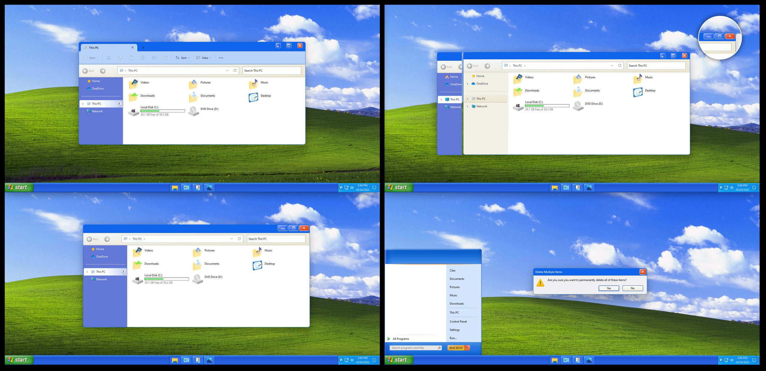 Windows XP Cove Theme for Windows 11 – Theme Pack