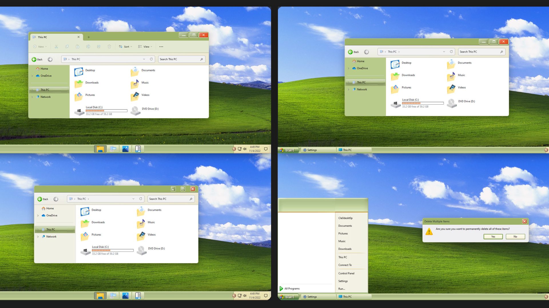 Obetal Red Minimal Theme for Windows 11 – Theme Pack