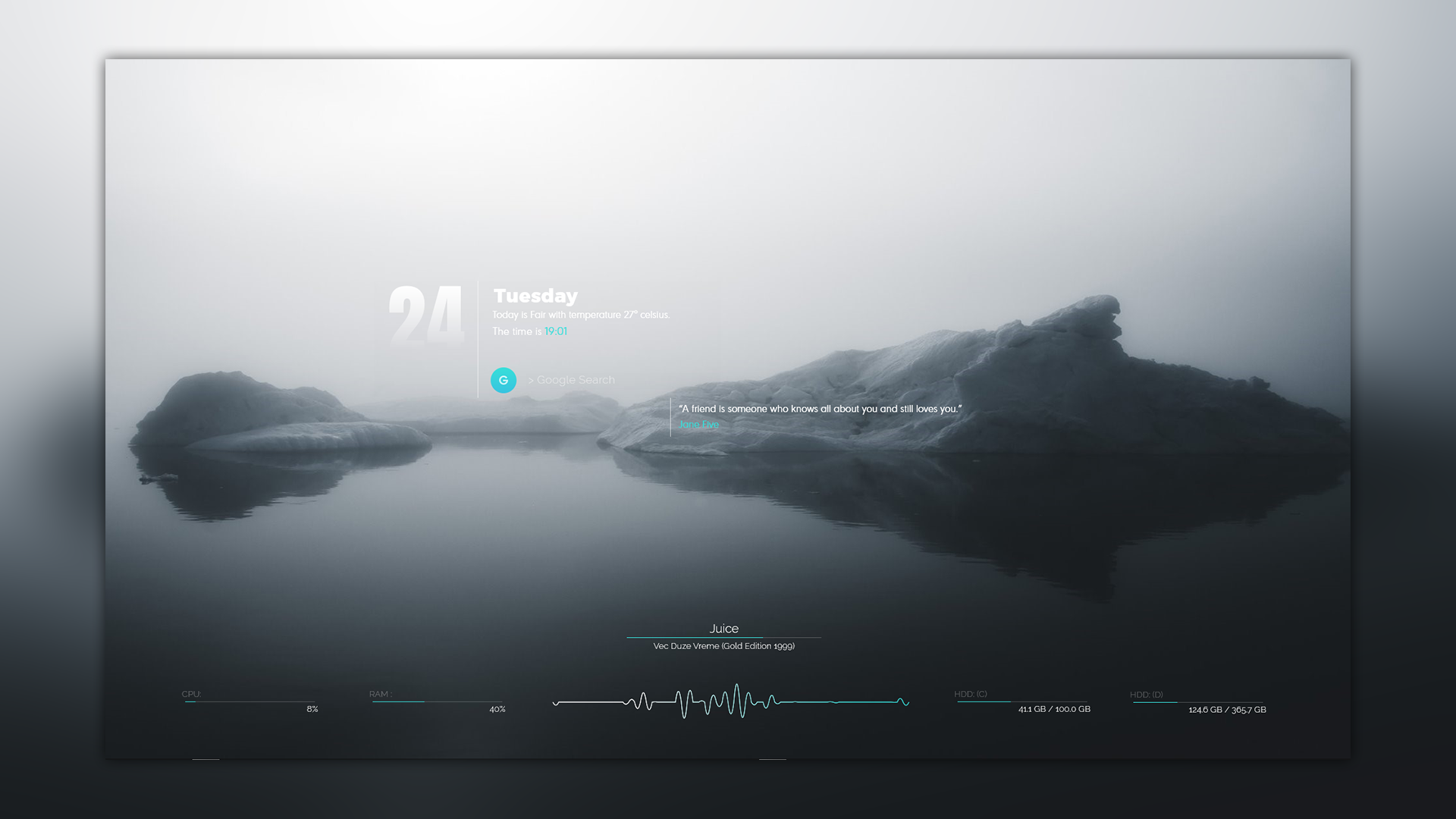 Amatical Rainmeter – Theme Pack