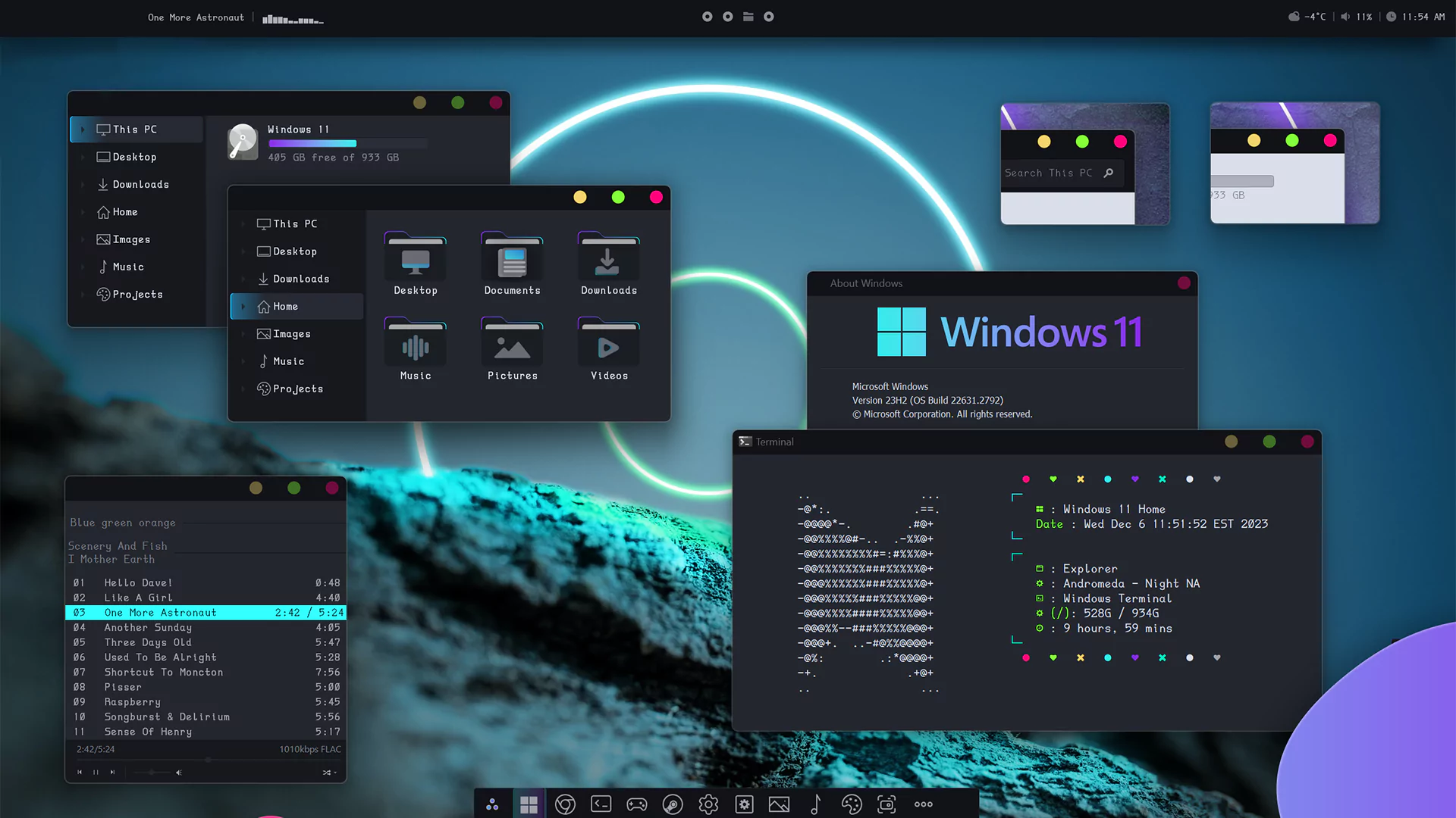 Andromeda Theme for Windows 11 – Theme Pack