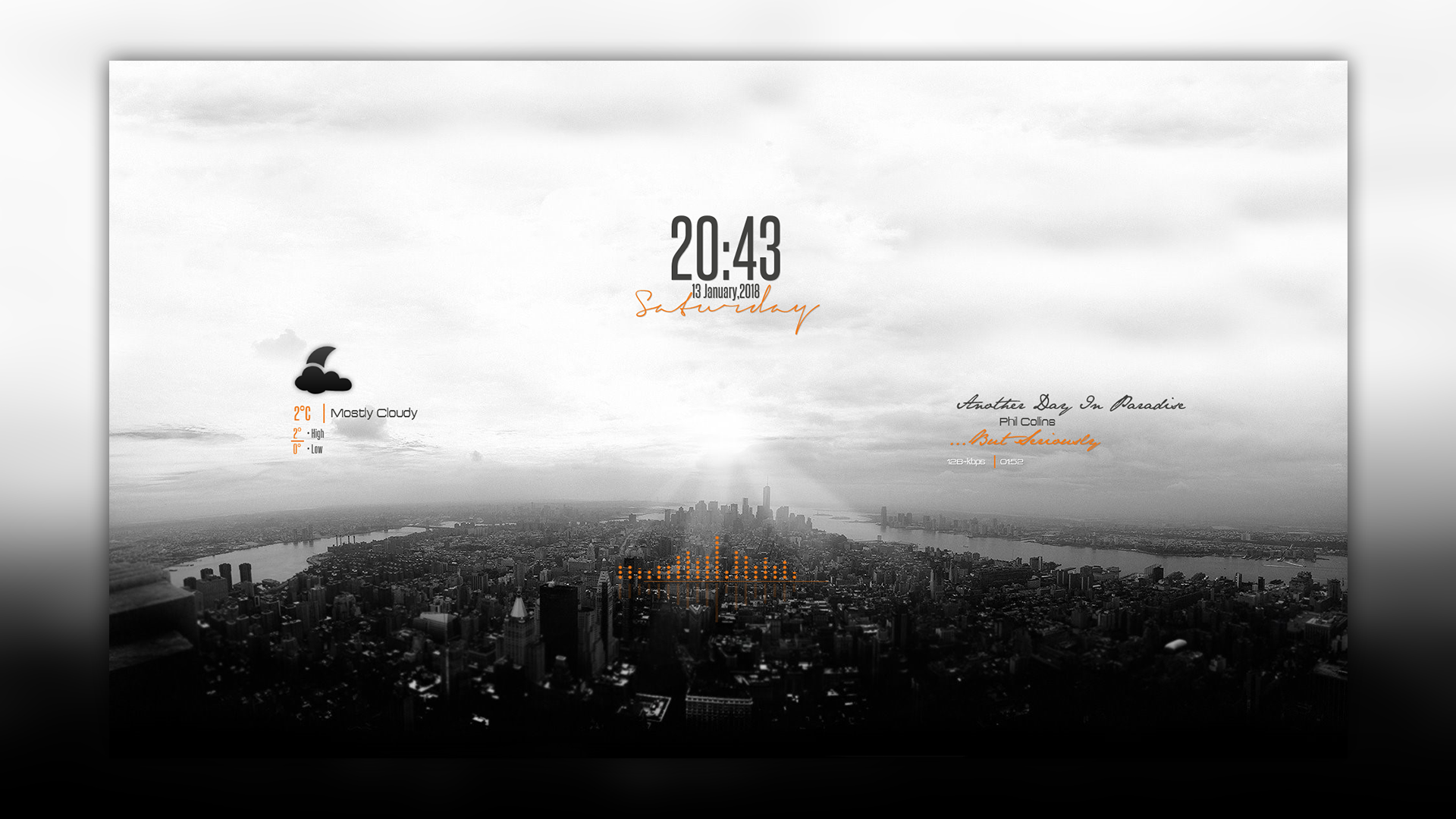 Conky Vision Rainmeter – Theme Pack