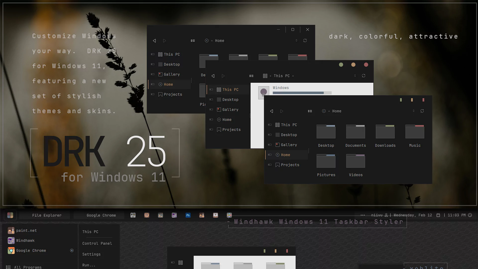 DRK 25 Theme for Windows 11 – Theme Pack