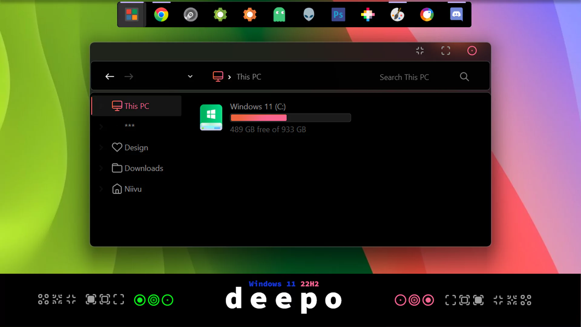 Deepo Theme for Windows 11 – Theme Pack