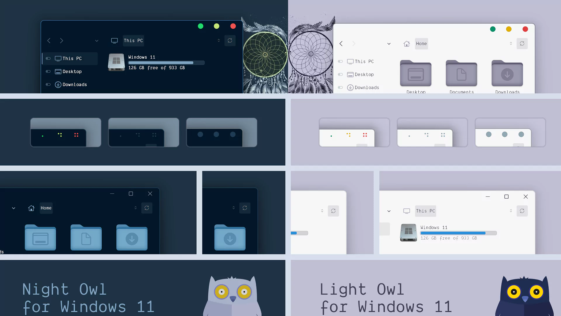 Night Owl Theme for Windows 11 – Theme Pack