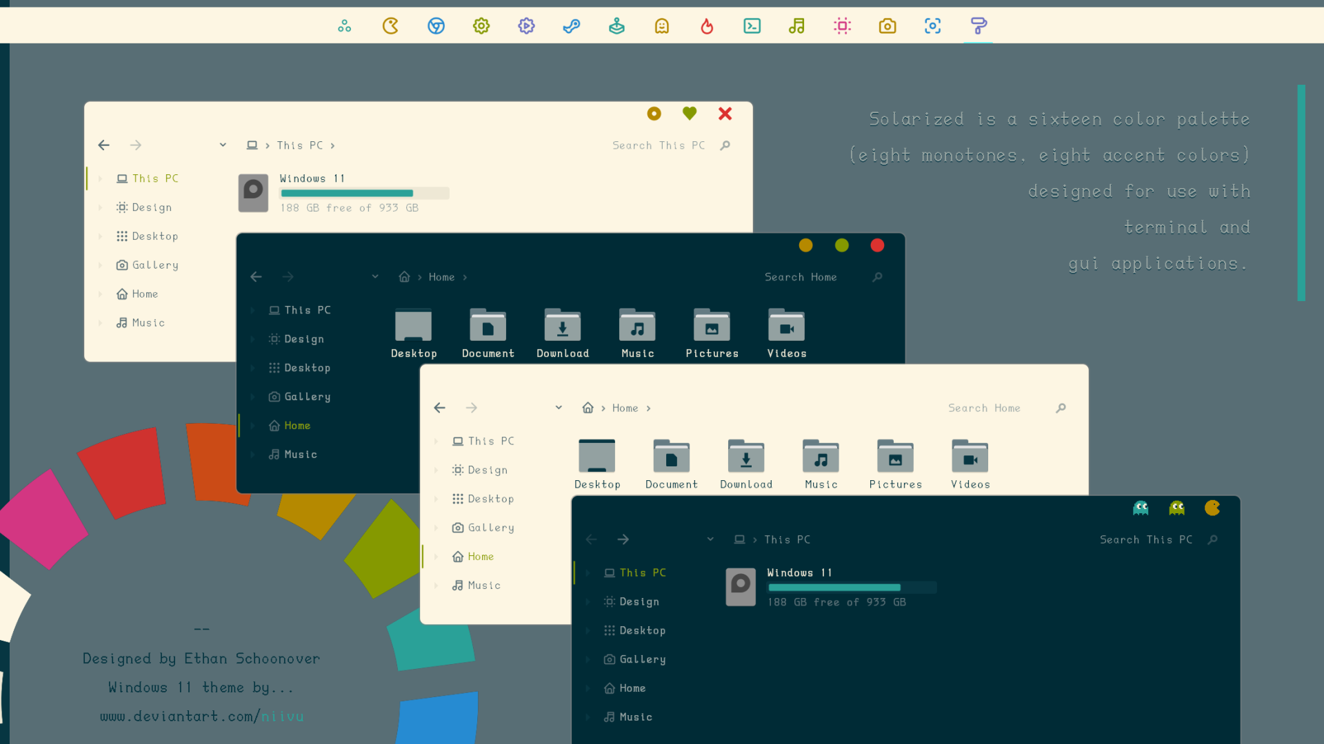 After Dark Green v1 Theme for Windows 11 – Theme Pack