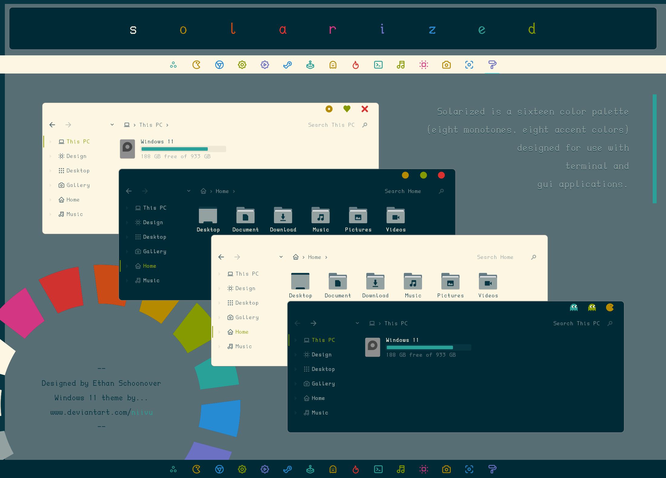 SOLARIZED Theme for Windows 11 – Theme Pack