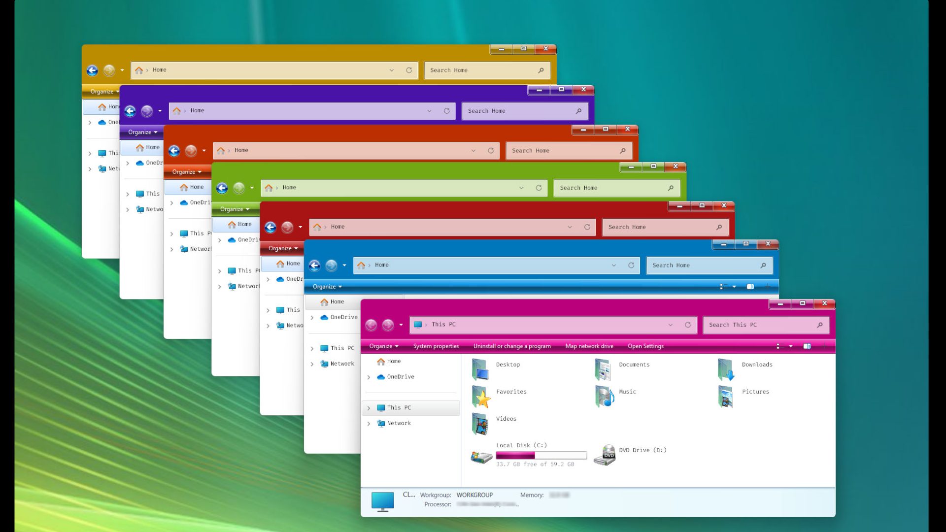 Vista Yellow Theme for Windows 11 – Theme Pack