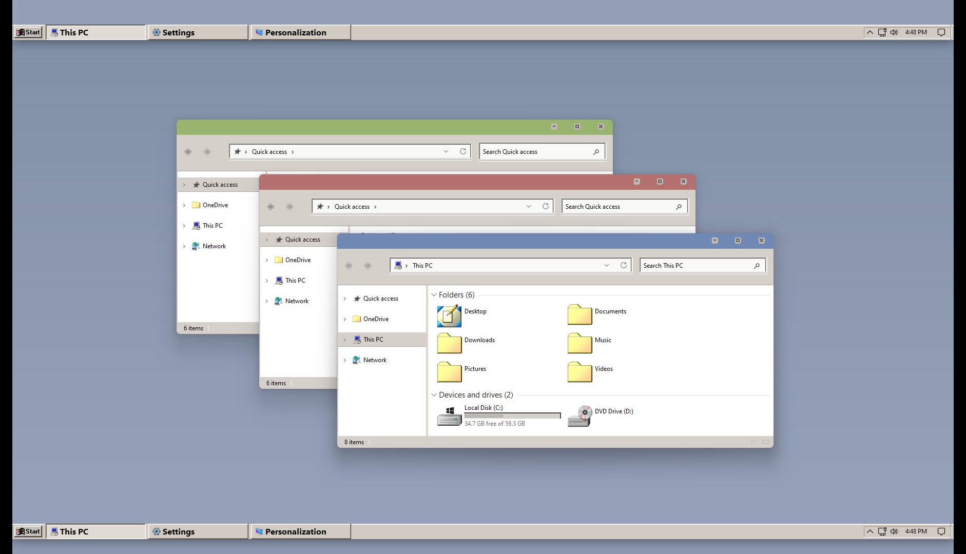 After Dark Blue v1 Theme for Windows 11 – Theme Pack