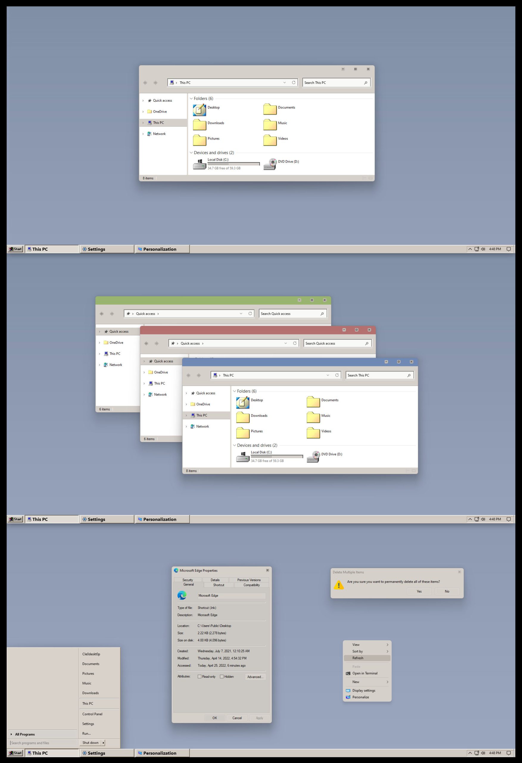 Windows Classic Green Theme for Windows 11 – Theme Pack