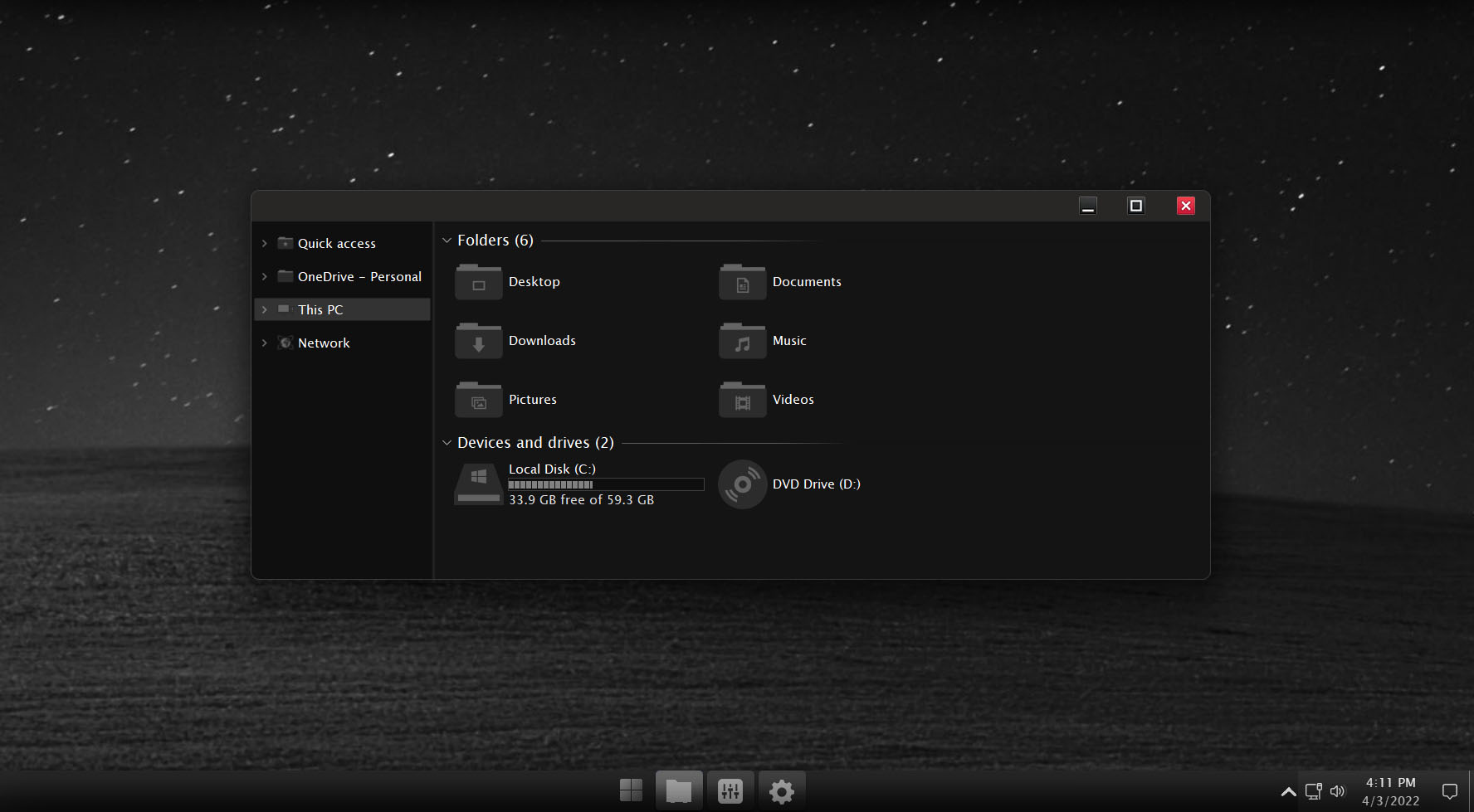 Windows XP Dark v1 Minimal Theme for Windows 11 – Theme Pack