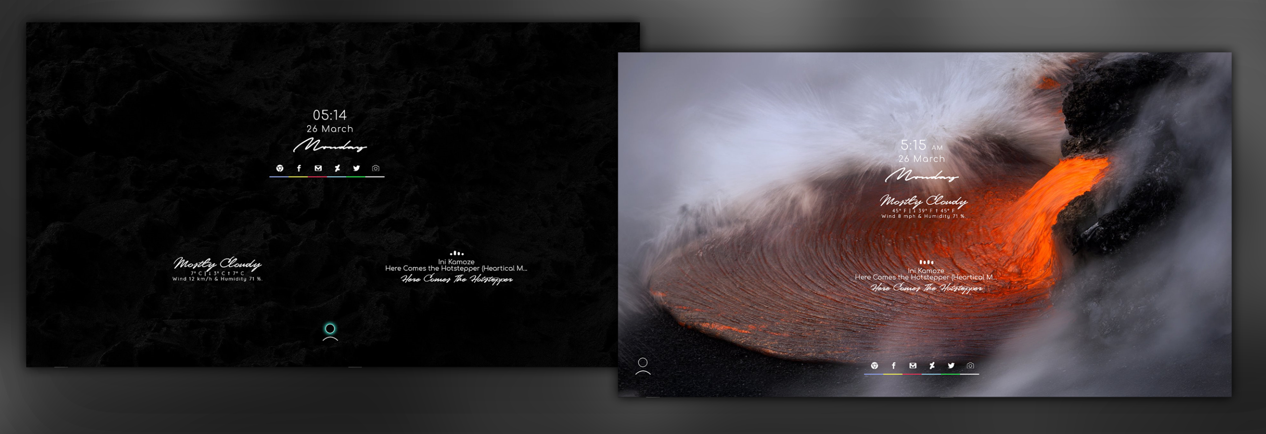 Comforta for Rainmeter – Theme Pack