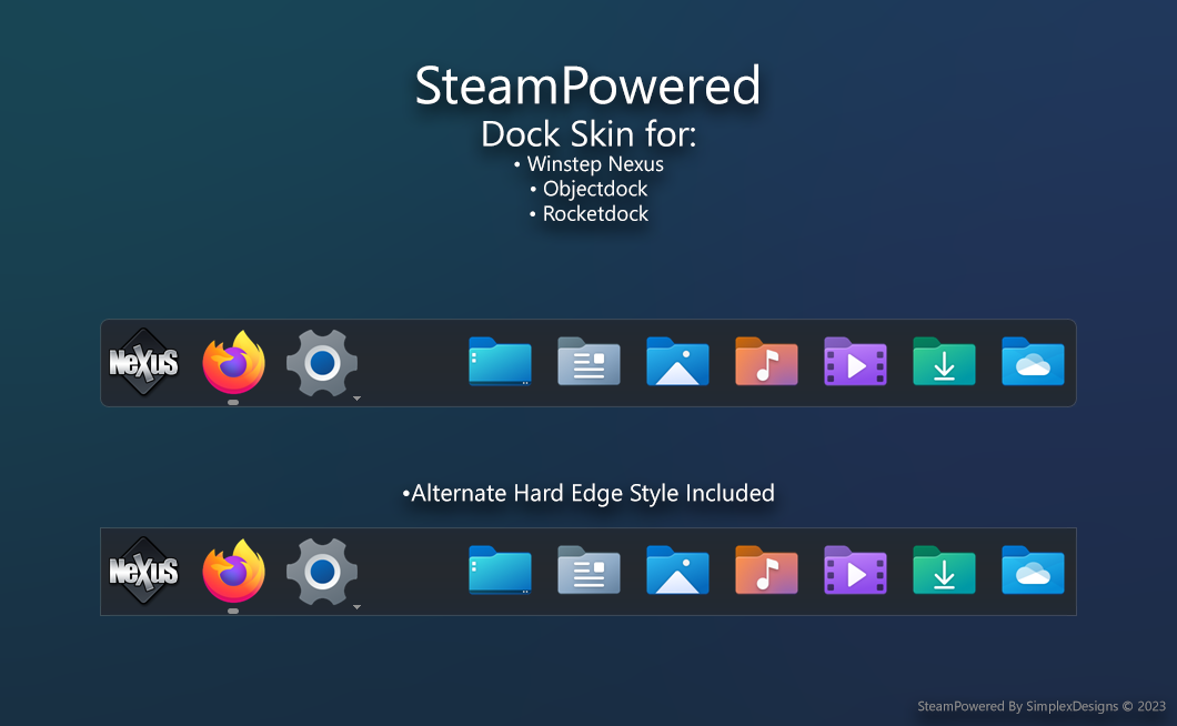 SteamPowered Dock Skin - Theme Pack