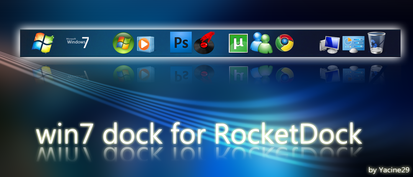 win7 dock for RocketDock – Theme Pack